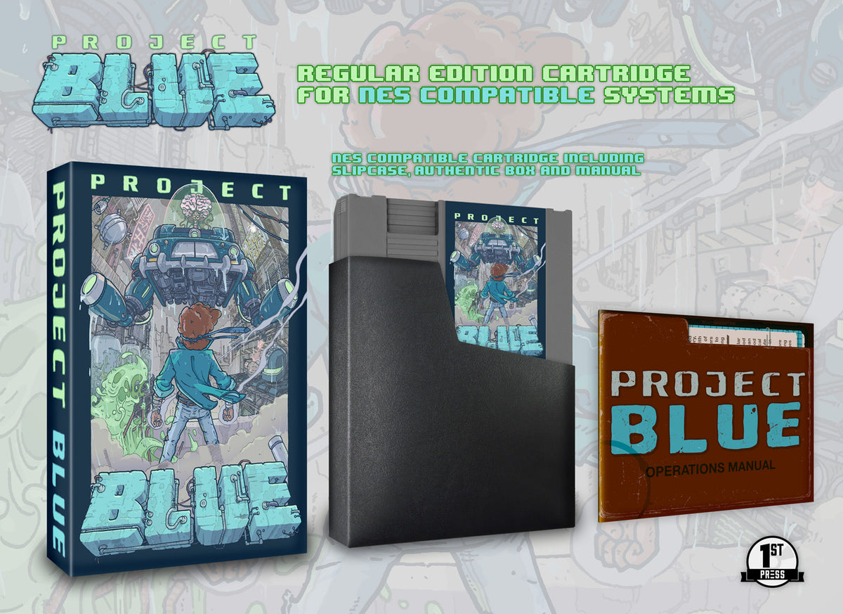 Project Blue NES Regular Edition (Sold Out) – First Press Games